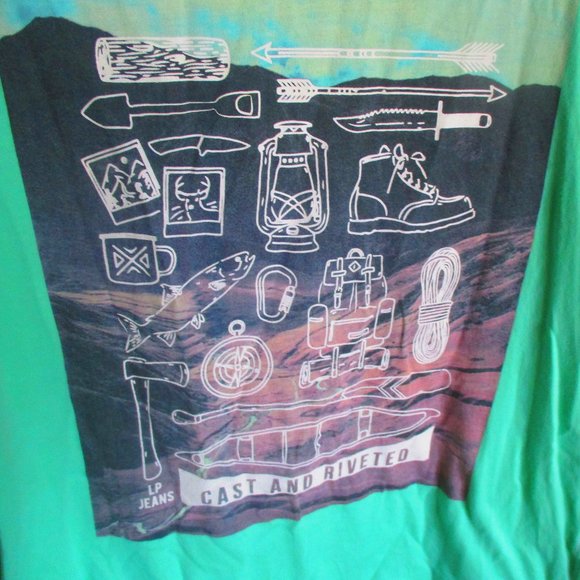 LP Jeans | Shirts | Lp Jeans Louis Philippe Tee W Outdoorsy Print ...